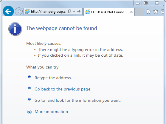 "Unable to open URL. Cannot download the information you requested" error in Word/Excel - Hampel ...